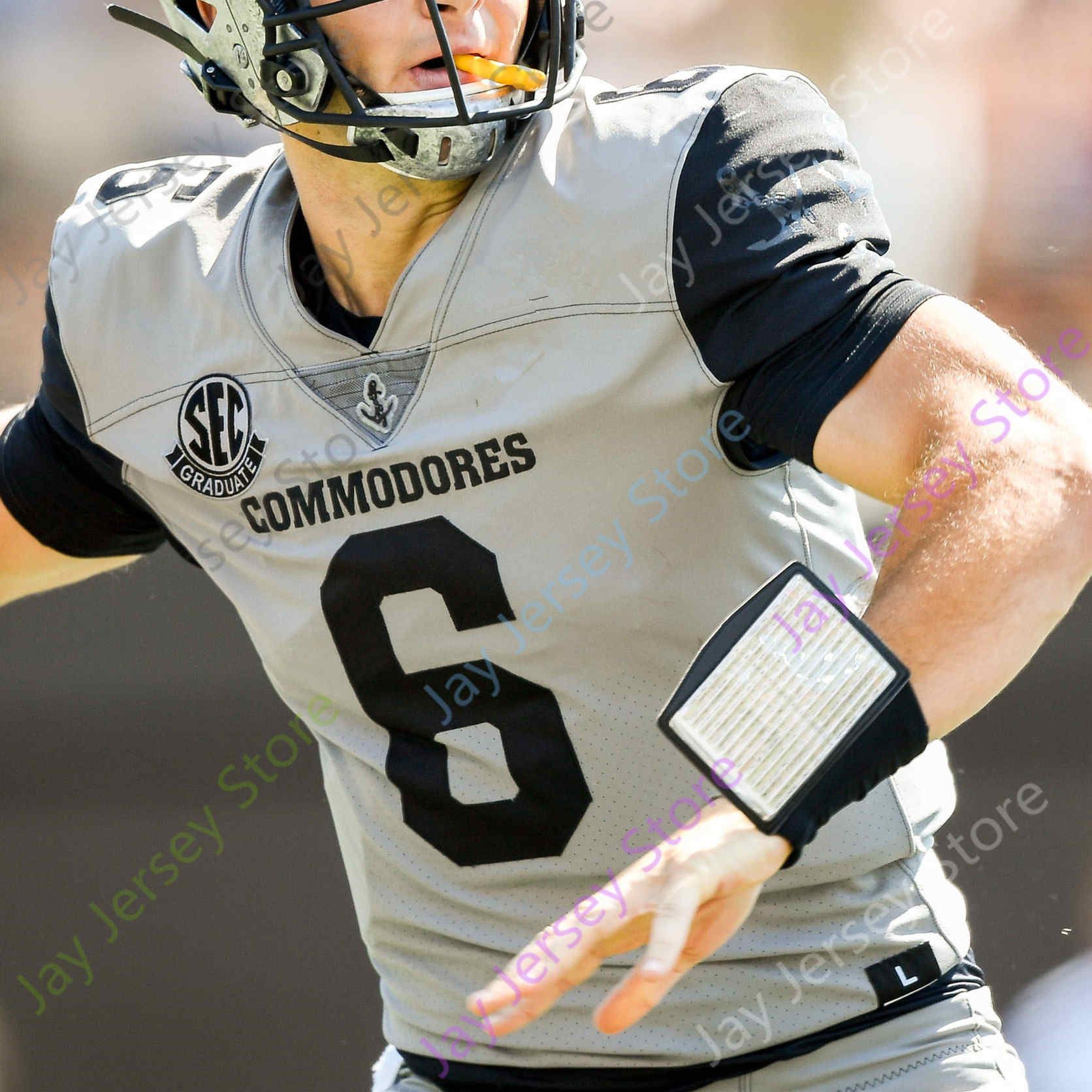 Custom Vanderbilt Commodores Football Jersey NCAA College Chris ...