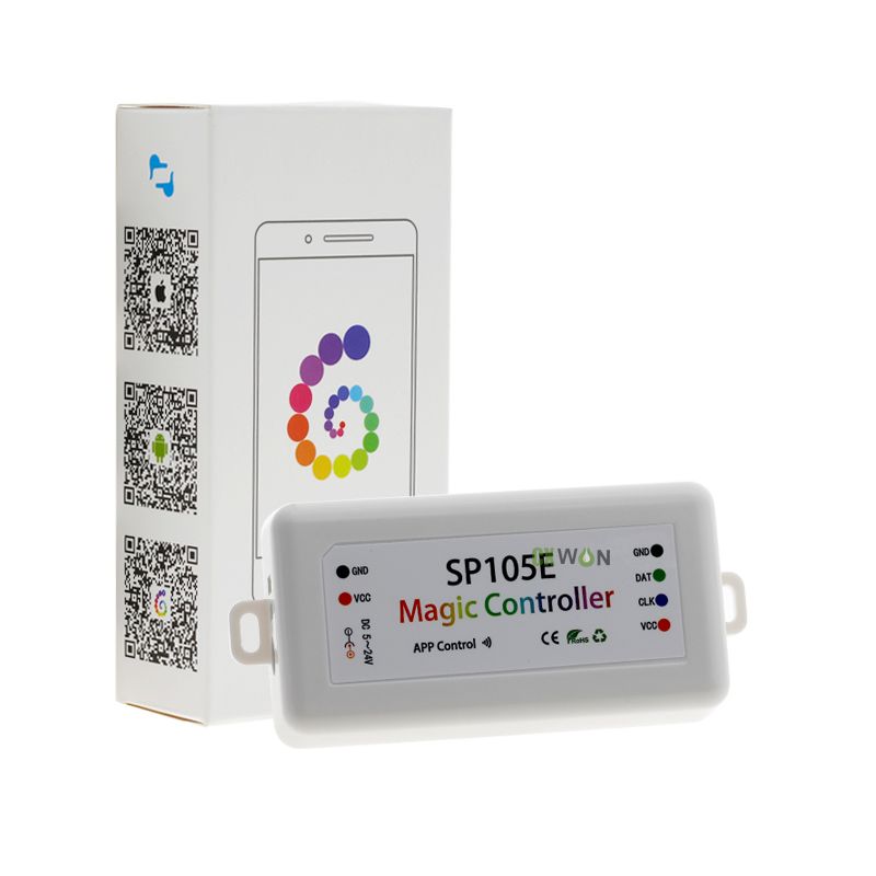 LED Strip Light Controller SP105E SP108E Wifi Music Bluetooth 4.0 ...