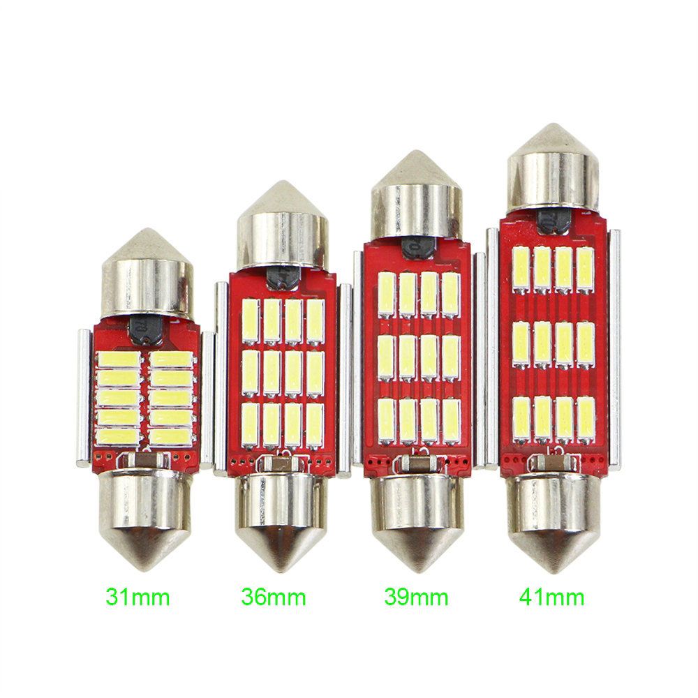 31mm 36mm 39mm 41mm LED Bulb C5W C10W Super Bright 3014 SMD Canbus ...