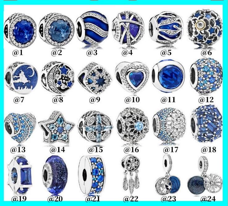 2020 Pandora Beads DIY Colorful Opal Charms Fit For Bracelet Pendant ...