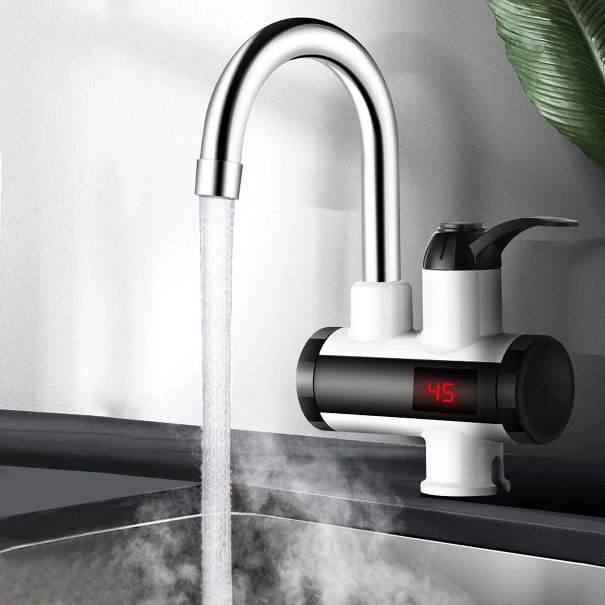 2020 3000W Instant Electric Heating Faucet Cold&Hot Mixer Temperature ...