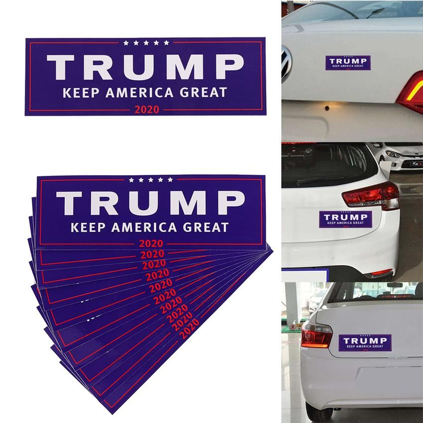 2020 US Stock Trump Stickers 2020 Election Trump Removable PVC Car ...