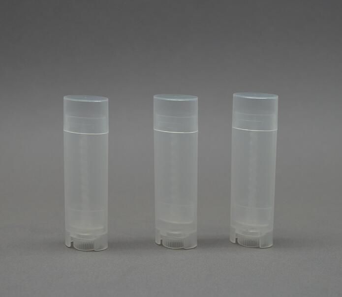 2021 4.5g Clear Oval Lip Balm Tube 0.15oz White & Matte Transparent ...