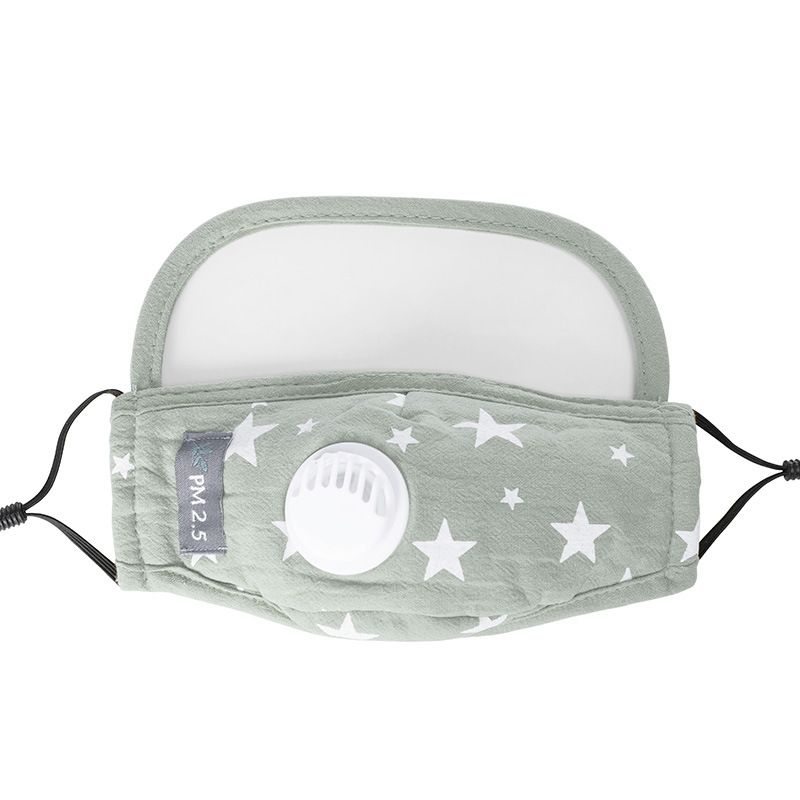 Kids Children Designer Face Mask Removable Eye Shield Valve PM2.5 ...