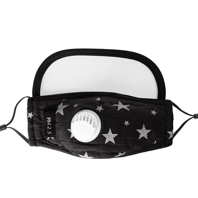 Kids Children Designer Face Mask Removable Eye Shield Valve PM2.5 ...