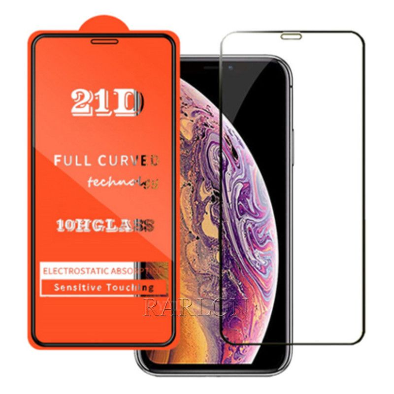 21D Full Cover Tempered Glass Phone Screen Protector For IPhone SE 2020 ...