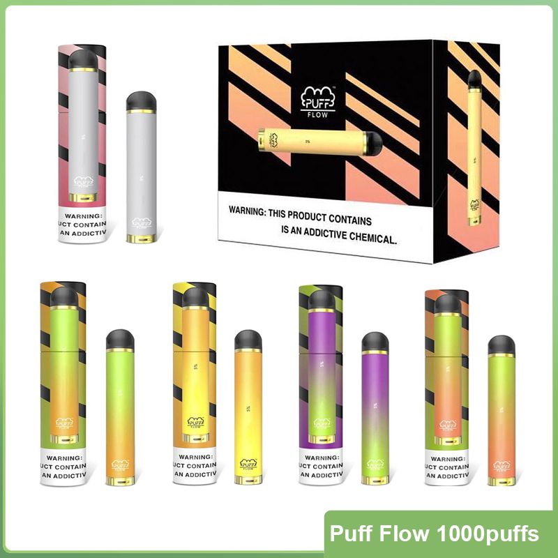 1000+ Puffs Puff Flow Disposable Vape Pen Options 3.5ml 650mah Pre ...