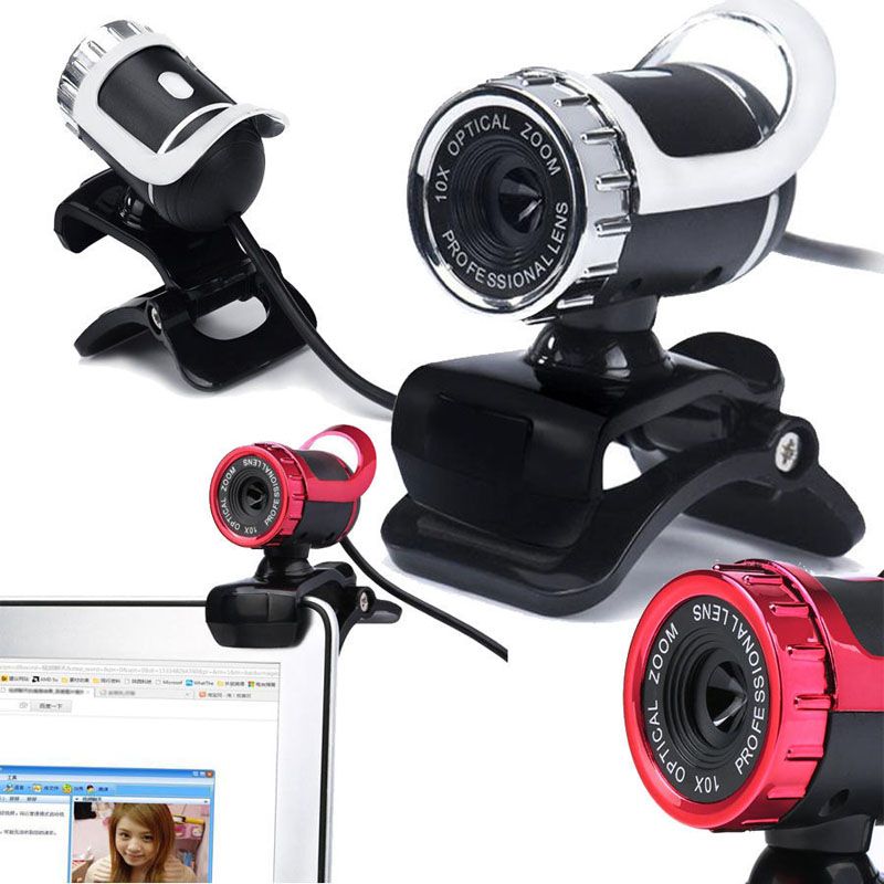 Web Camera USB High Definition Webcam Web Cam 360 Degree MIC Clip On ...