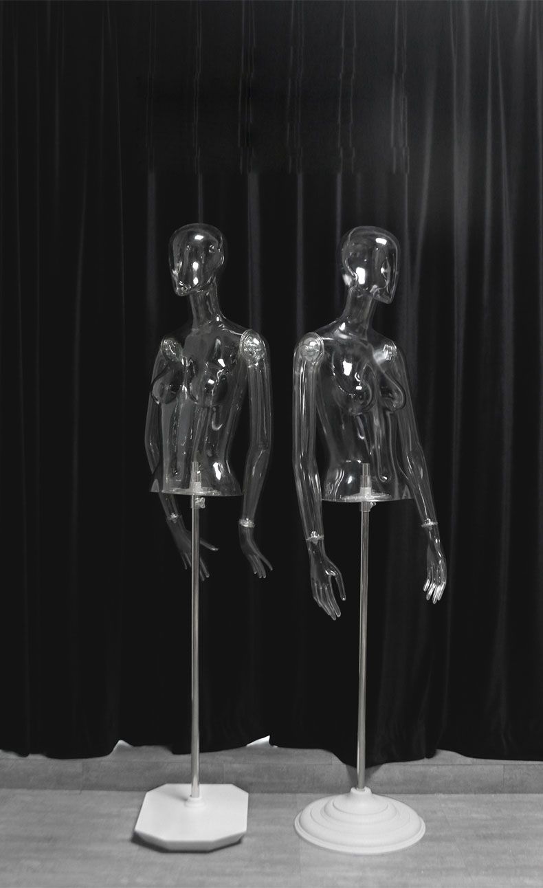 Transparent MANNEQUIN Clear TORSO FORM Inflatable Female, 51% OFF