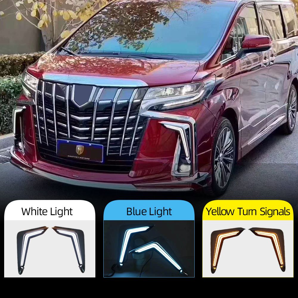 LED DRL For Toyota Alphard 2018 2019 Daytime Running Lights Daylight ...