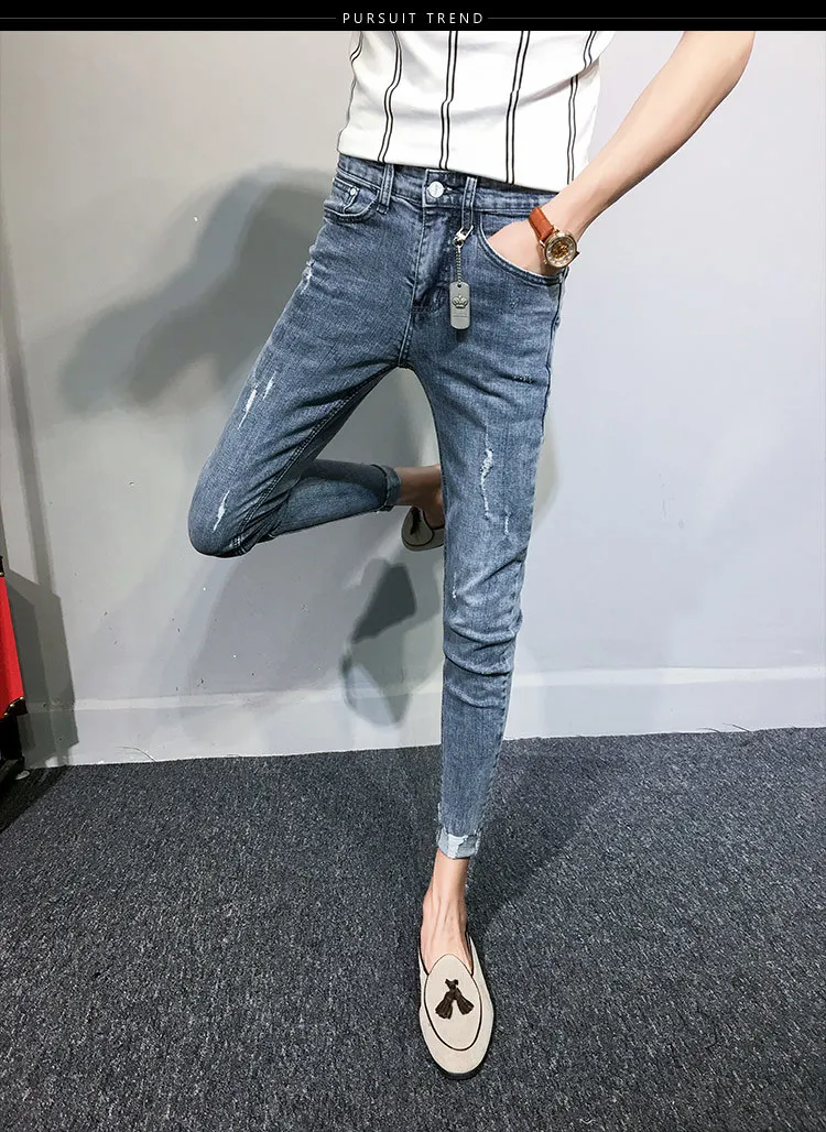 Mejor Precio En A Granel Denim Skinny Denim Jeans Hommes 2020 Pieds