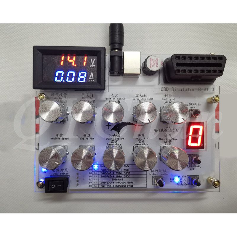 Automotive ECU Simulator OBD Simulator J1939 OBD II ELM327 Development Automotive ECU Simulator OBD Simulator J1939 OBD II ELM327 Development
