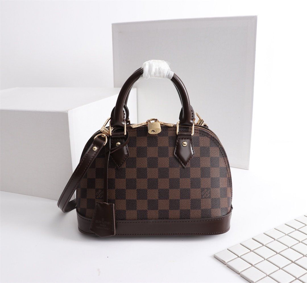 Brown Checkerboard Purse | semashow.com