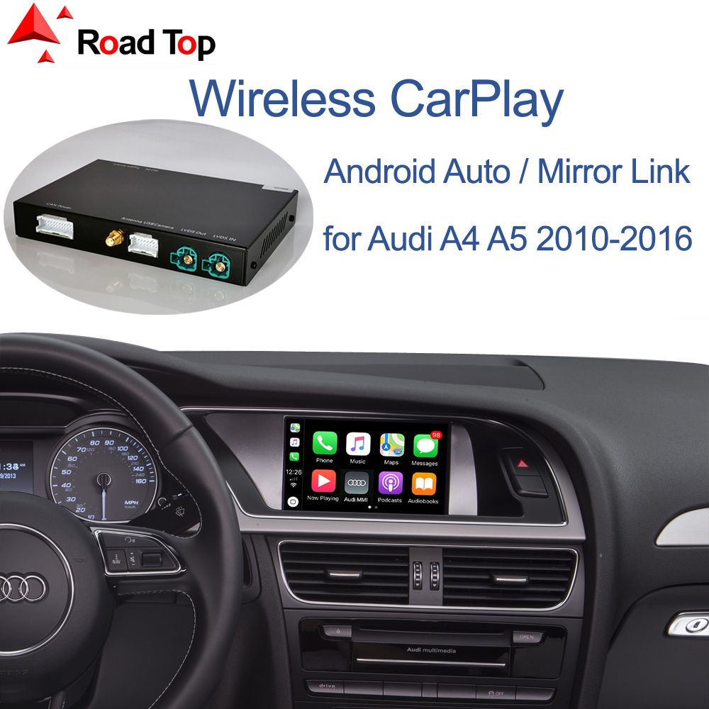 2021 Wireless Apple CarPlay Android Auto Interface For Audi A4 A5 2009 ...