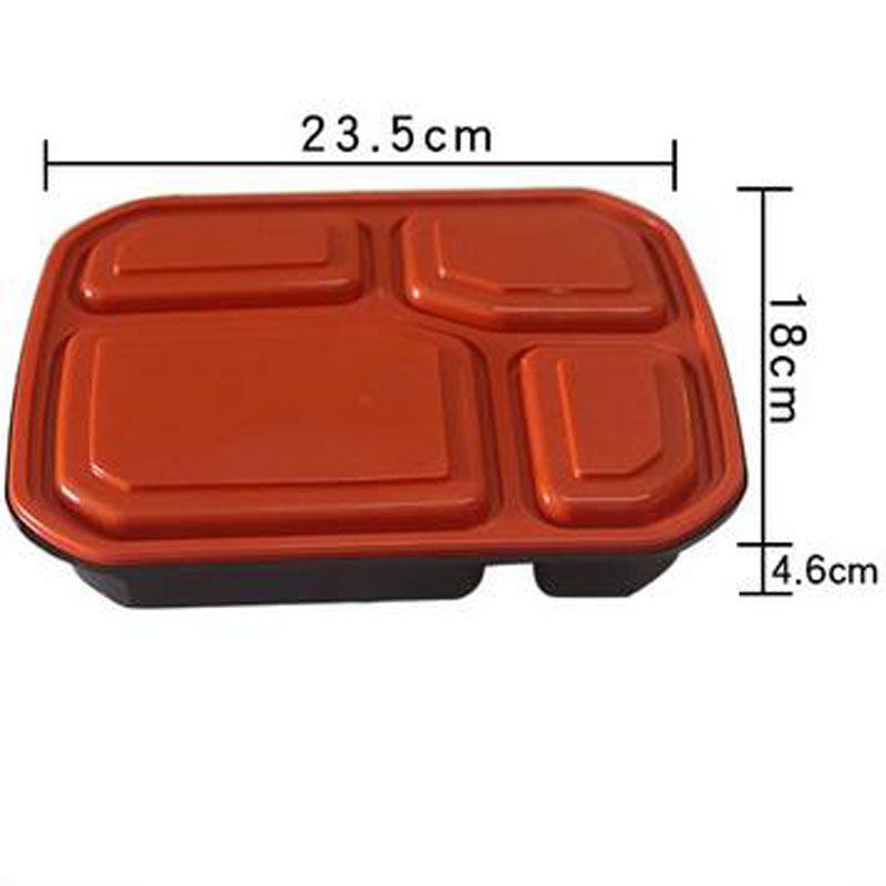 Wholesale 4 Or 5 Compartment Reusable Plastic Food Storage Packaging ...