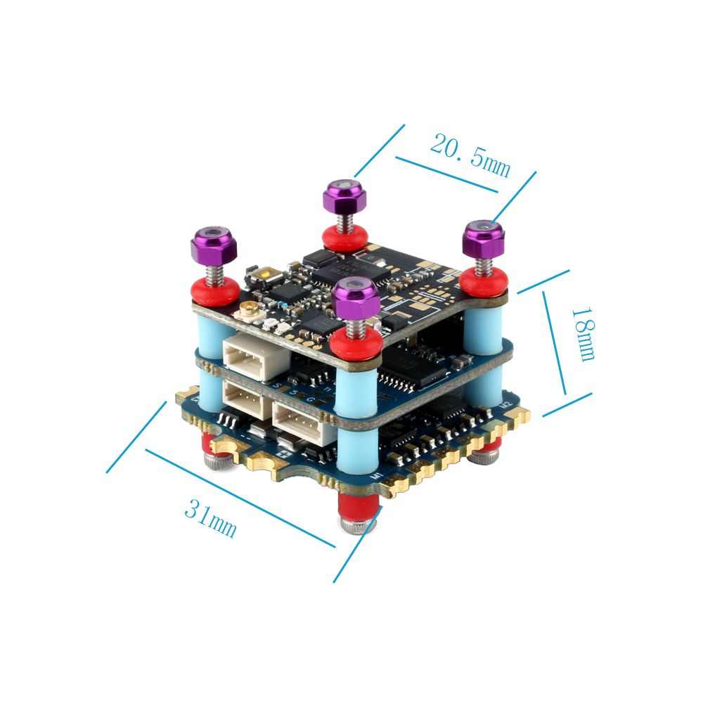Mini F4 Flight Controller Stack 20x20 35A 2 6S 4 In 1 ESC For Whoop ...