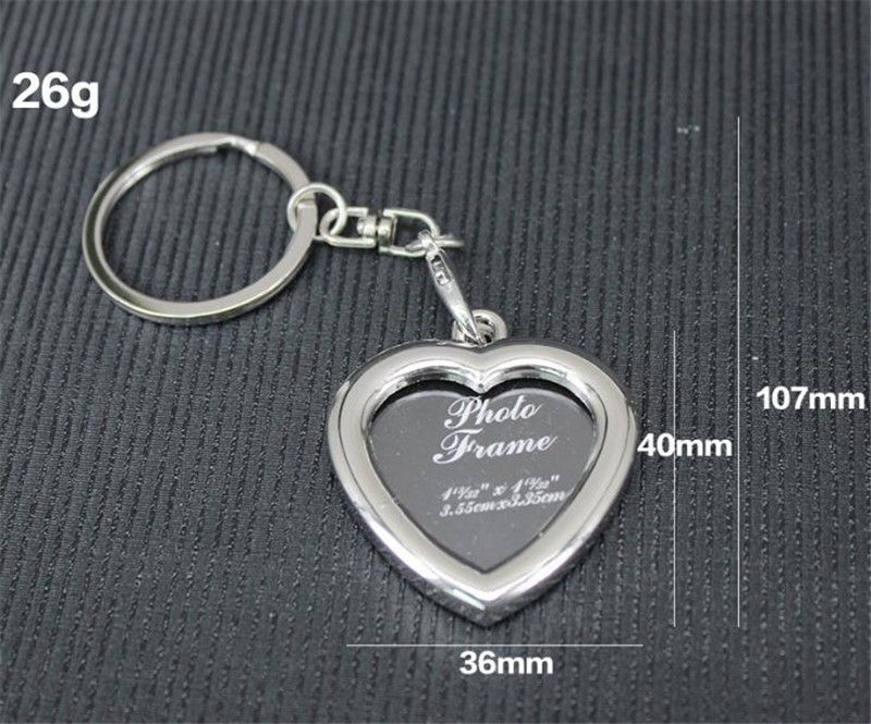 UPS Fedex Blank Metal Photo Keychain Novelty Heart Lover Keychains ...