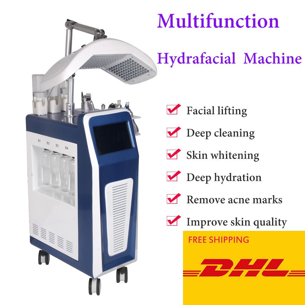 9 IN 1 Hydra Facial Machine Hydro Microdermabrasion Ultrasonic Skin ...