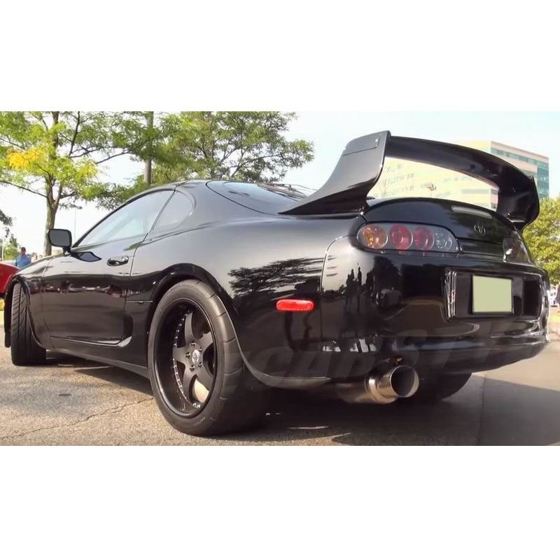 For 93 98 Supra MK4 Spoiler Rear Trunk Wing Fiber Glass Grey Primer ...