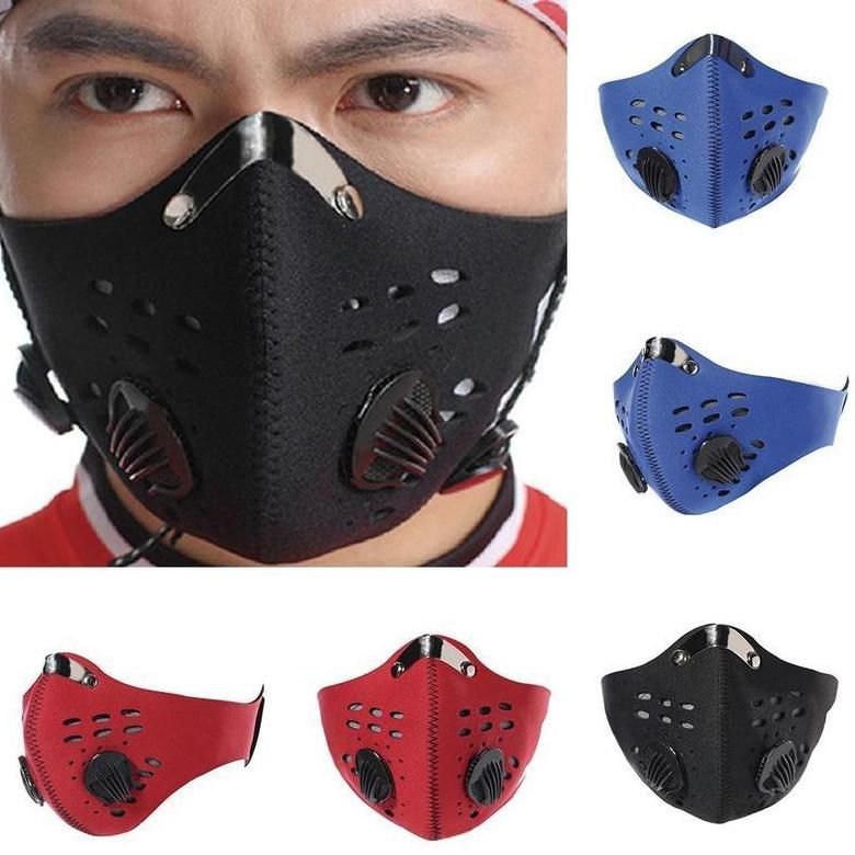 2021 Biking Anti Dust Bike Face Mask With Activated Carbon Man Woman ...