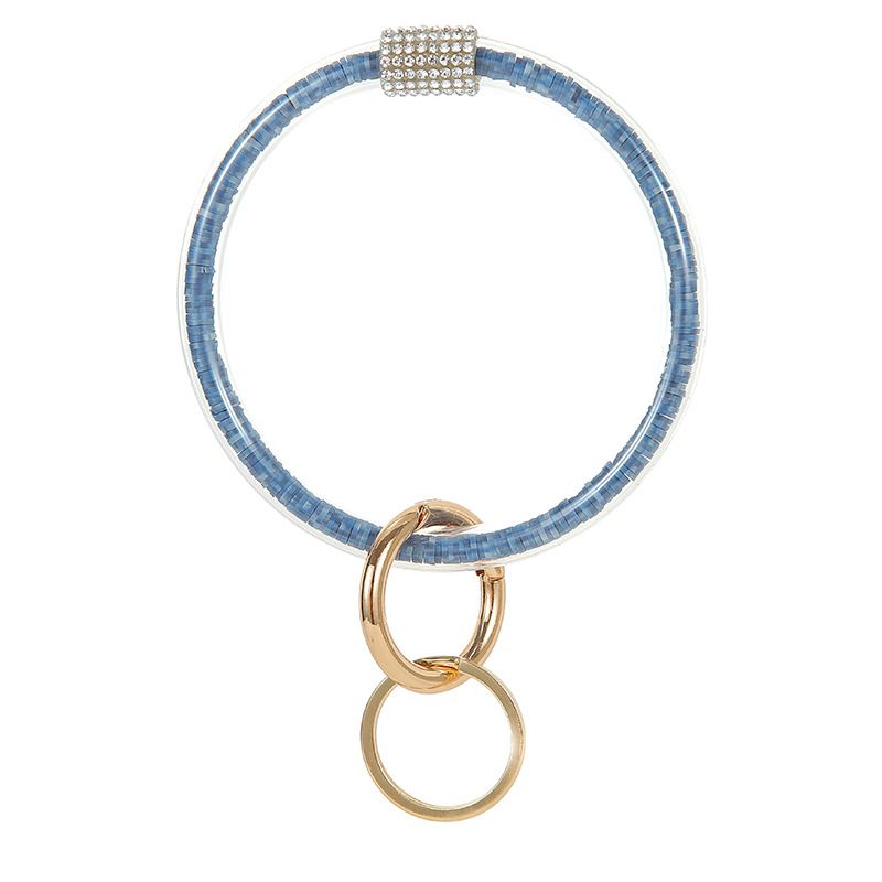 DHL Fashion Bracelet Keychain: 15 Styles Round Wristlet Keyring With ...