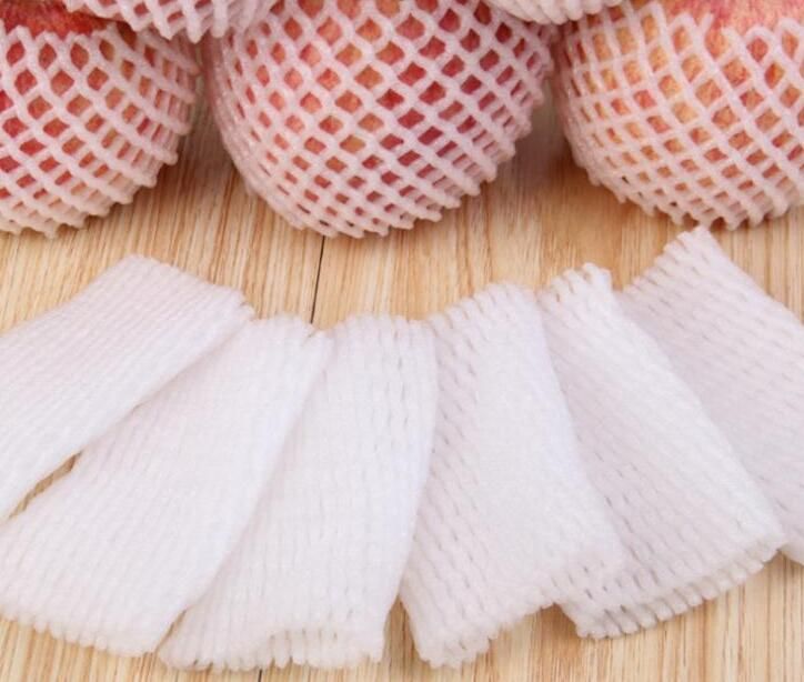 White EPE Foam Mesh Sleeve Net Thick Fruit Foam Sleeve Net Packing ...