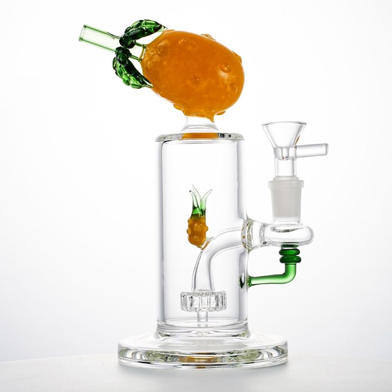 Heady Glass Bong Banana Shape Hookahs Oil Dab Rigs Showerhead Perc ...