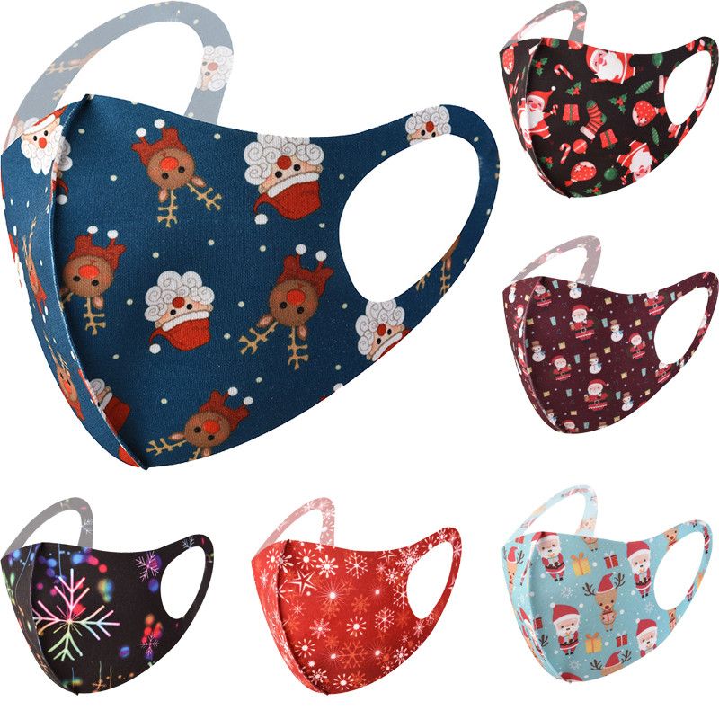 2020 2020 Christmas Fashion Face Mask Dust Proof Breathable Santa Claus ...