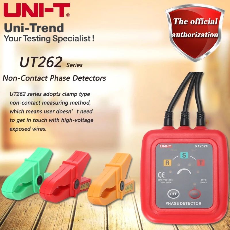 ₩331 491에서 Uni T Ut262a Ut262c 비접촉 위상 감지기 시퀀스 위상 인식 누락 된 위상 판결 Dhgate