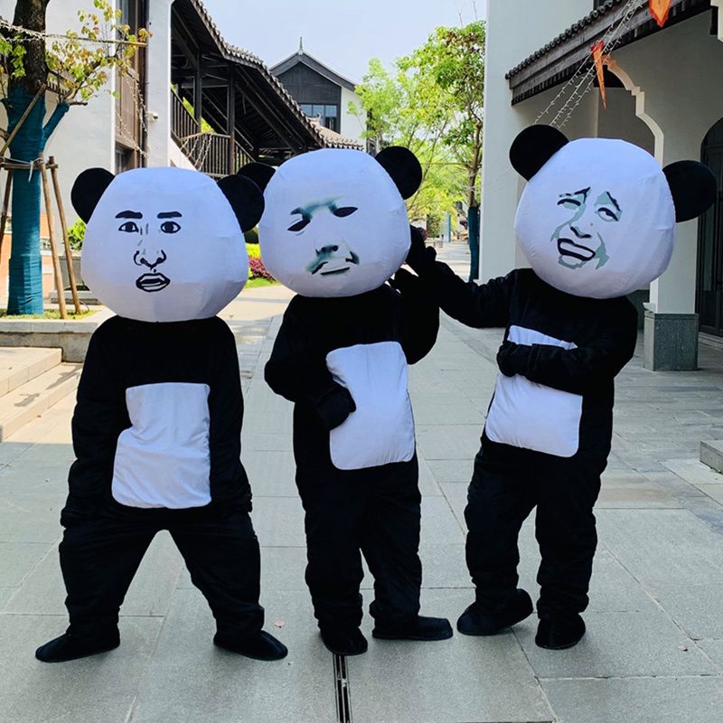 Giant Panda Head Costume