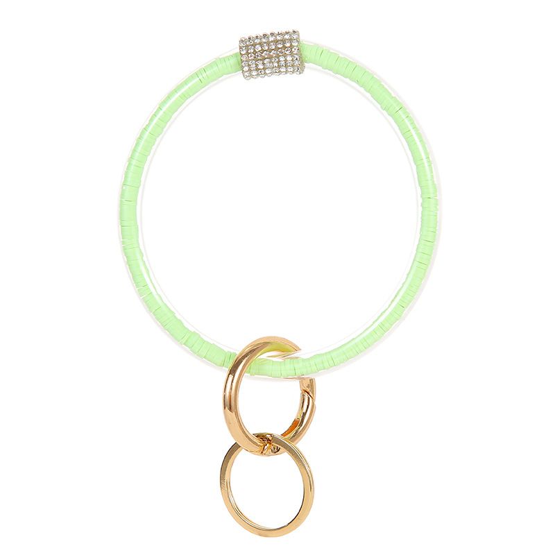 DHL Fashion Bracelet Keychain: 15 Styles Round Wristlet Keyring With ...