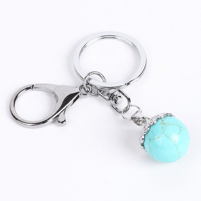 Handcrafted Natural Stone Keychain With Opal From Jewelrysky1388, $2.92 ...