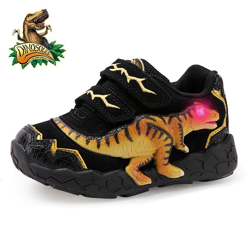DINOSKULLS 3 9 Years Boys Dinosaur Glowing Sneakers Autumn Kids LED ...