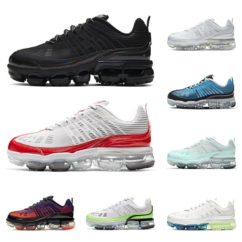 Original 360 Mens Womens Running Shoes Triple White Black LIGHT AQUA ...