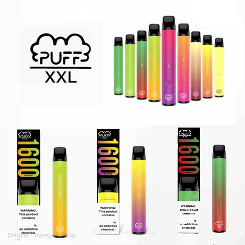 2021 Puff Bar Puff Xxl Bang Xxl 1600 Puff Bar Xxl Disposable Vape Pre