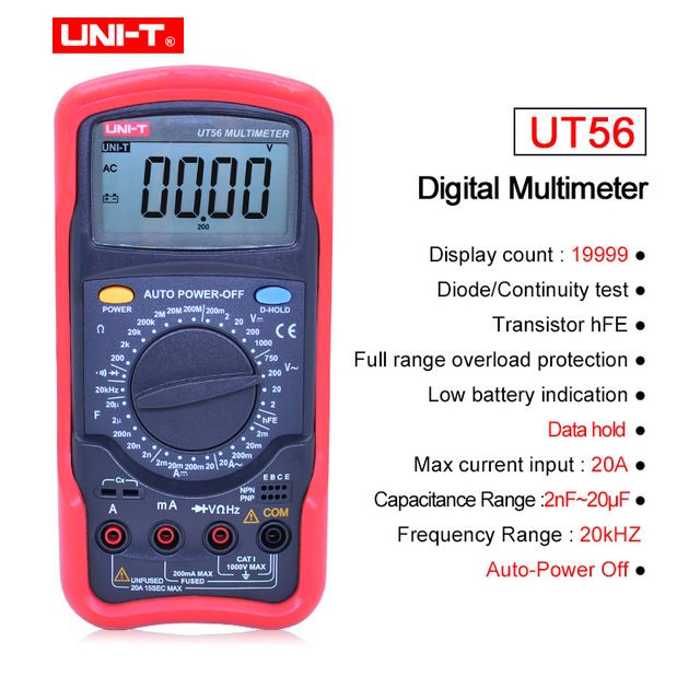 Wholesale UNIT UT51 UT52 UT53 UT55 UT56 Digital Multimeter True RMS ...