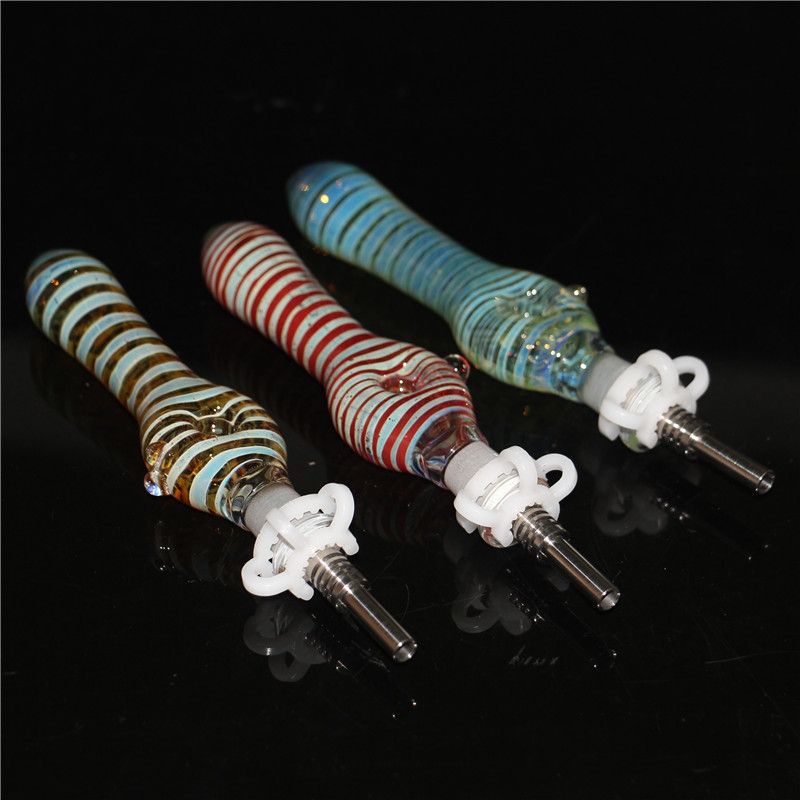 2021 10mm Nector Collector Kit Dab Straw Water Pipes Nector Collectors ...