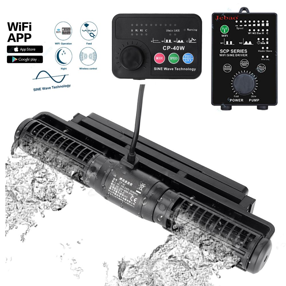 2021 Jebao Jecod WiFi Wave Maker For Marine Coral Reef Aquarium Wireless Control CP25 CP40 CP55 ...