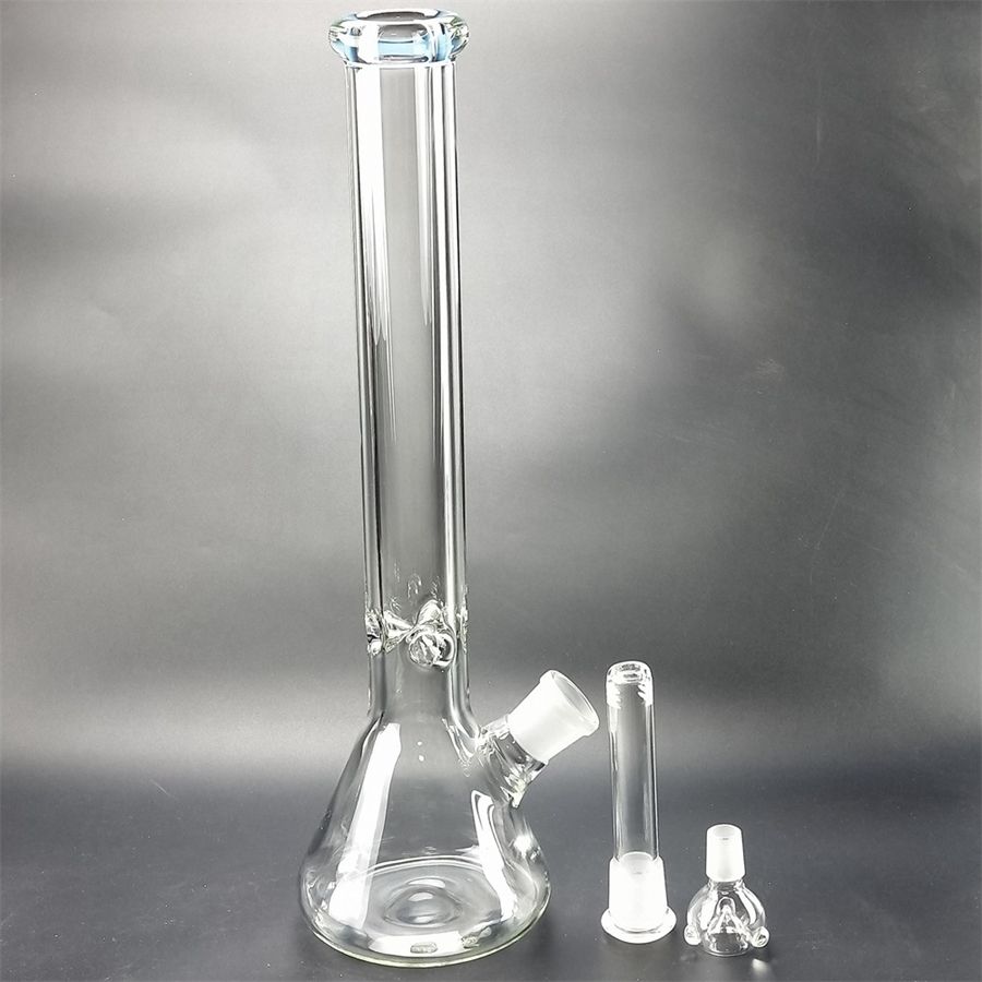DHL 10 Beaker Bottom Bongs Simple Design Glass Pipe Hookahs Rasta Heady ...