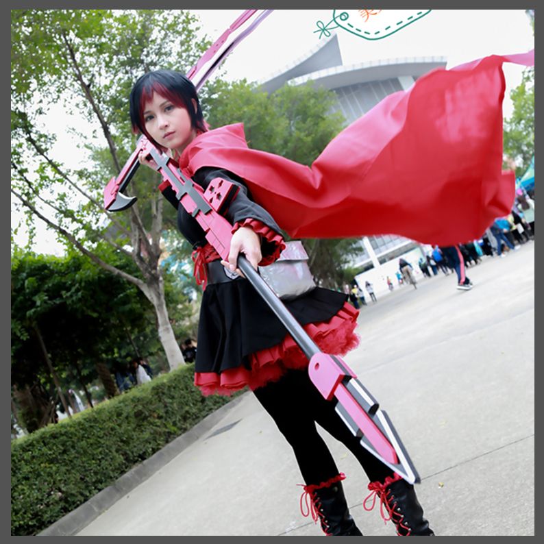 Rwby Cosplay Ruby Wig