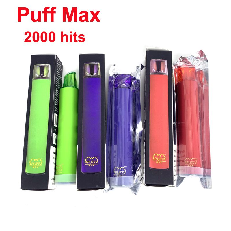 2000 Puffs Puff Max Disposable Vape Pen 1200mah Battery 8 5 Ml