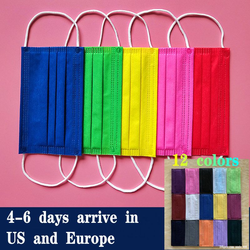 2021 Face Mask Packing 3 Layers Non Woven Disposable Mask Protective ...