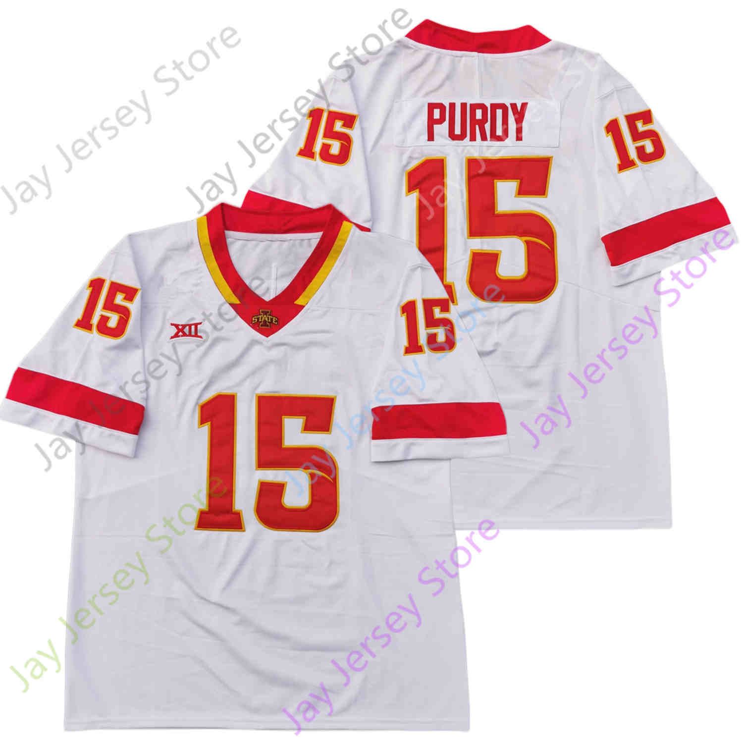 Iowa State Cyclones ISU Football Jersey NCAA College Brock Purdy Breece ...