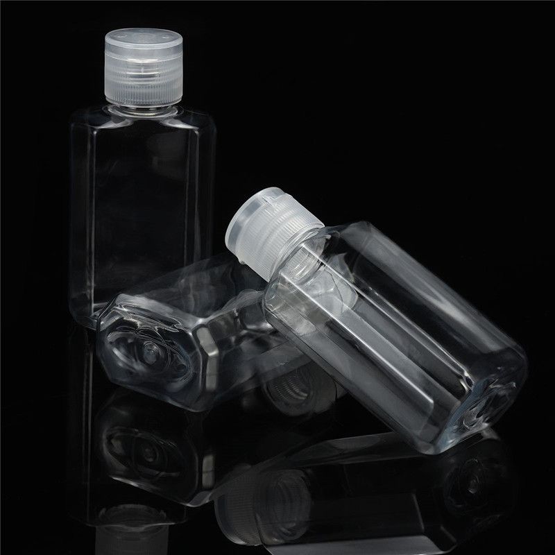 2021 60ml 2oz Empty Travel Bottles Clear Plastic Cosmetic Bottles With ...