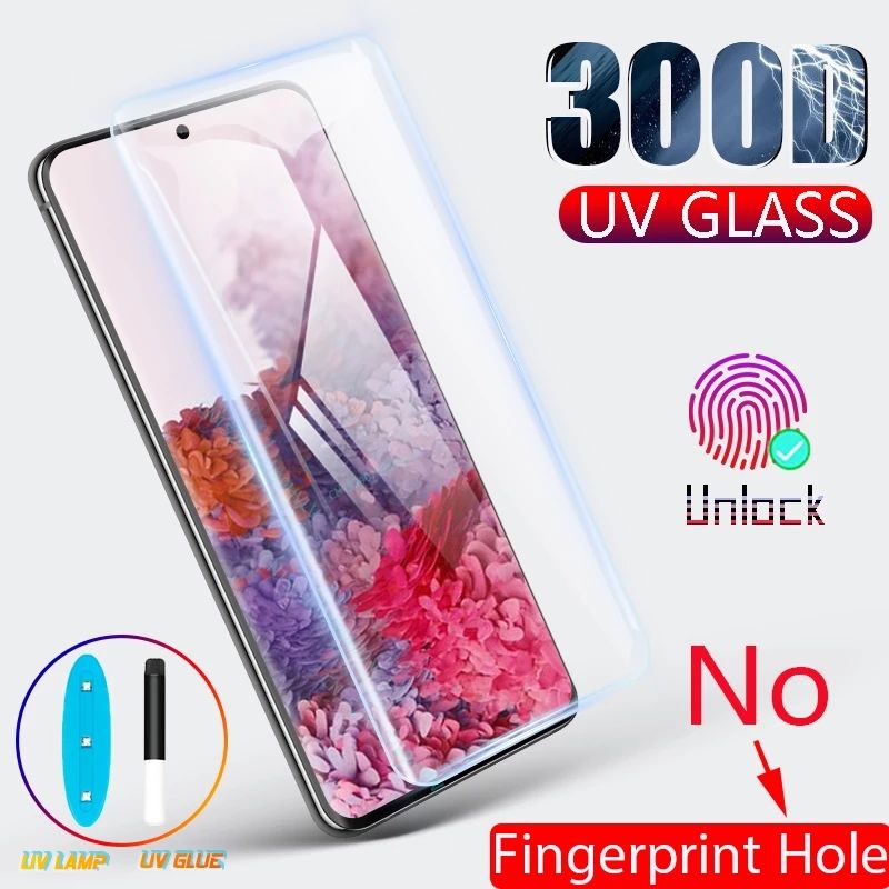 Uv Tempered Glass For Samsung Galaxy S20 Plus Note 20 Ultra S9 S8
