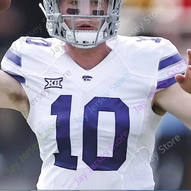 2020 Custom Kansas State Wildcats KSU Footbal Jersey NCAA College ...
