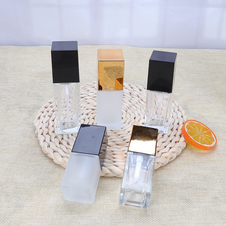2021 15ml 20ml 30ml 40ml Square Perfume Bottle Glass Spray Bottle ...