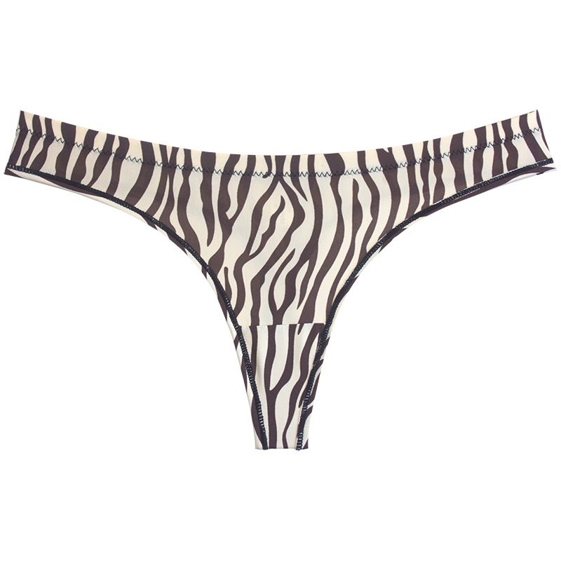 Sexy Léopard G String Bikini Culotte Glace Soie Sans Couture Panty Yoga ...