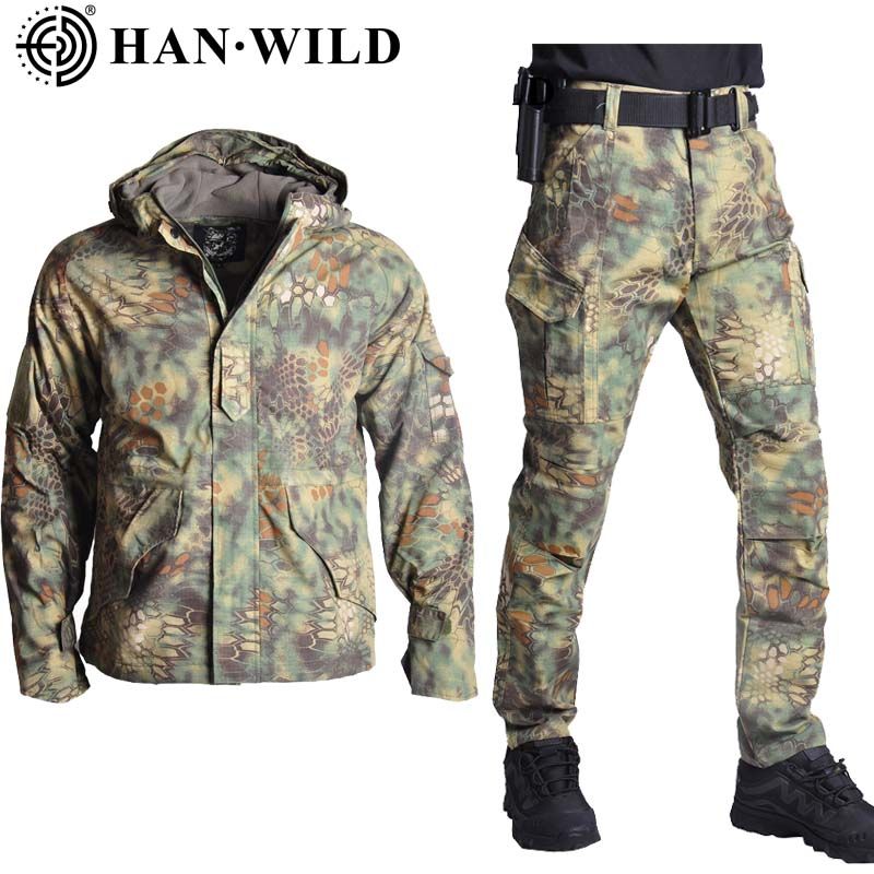 HAN WILD G8 Tactical Jacket Set With Pants Camouflage Military Uniform ...