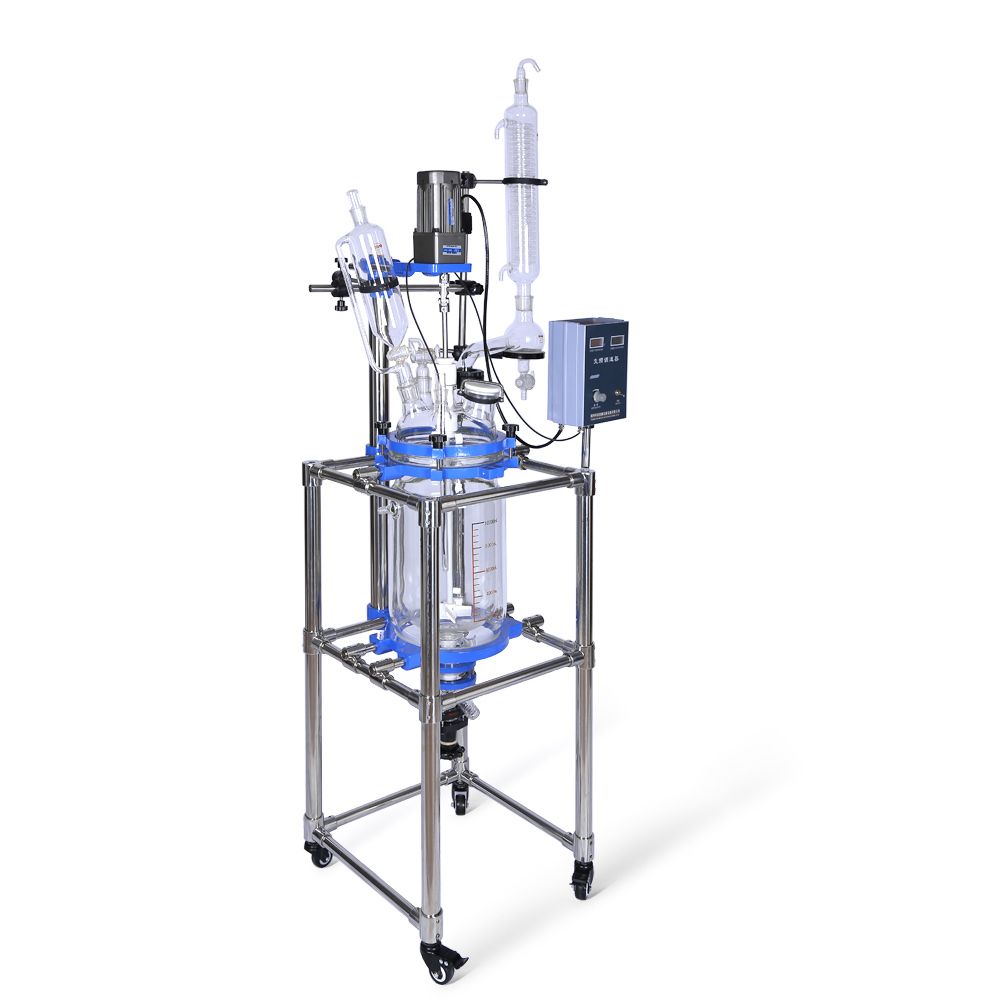 2021 ZZKD 10L Lab Supplies Glass Reactor Condensor With Dropping Flask ...